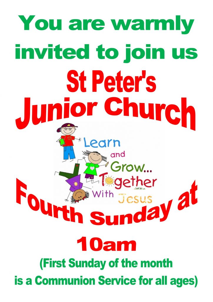 JUNIOR CHURCH - St Peter's Church Wrecclesham